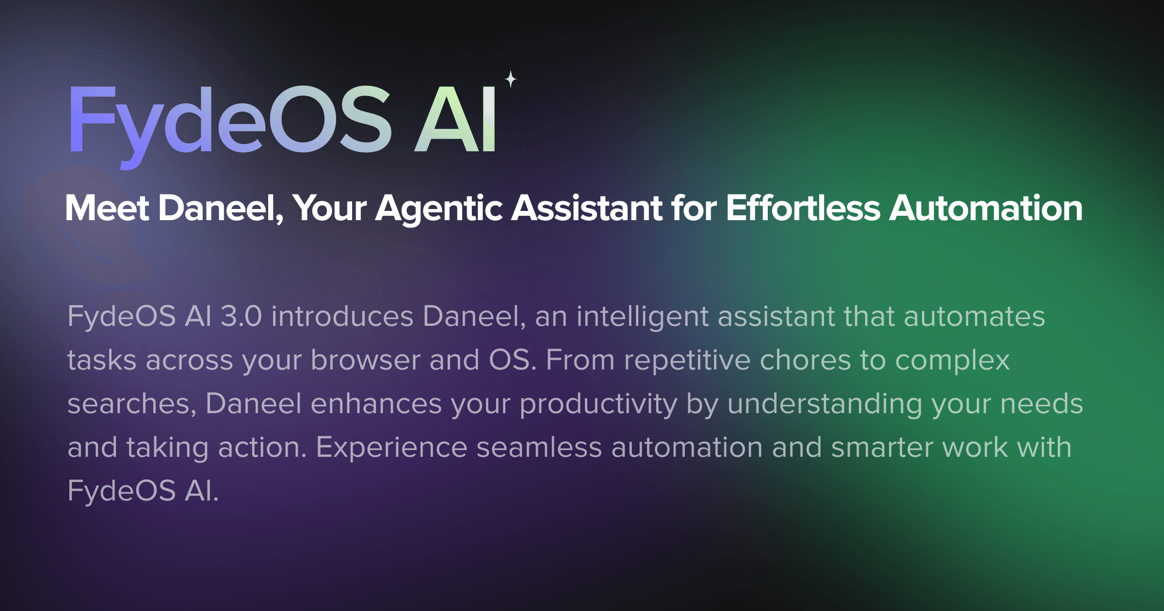 FydeOS AI: 认识 Daneel，你的 AI 助手